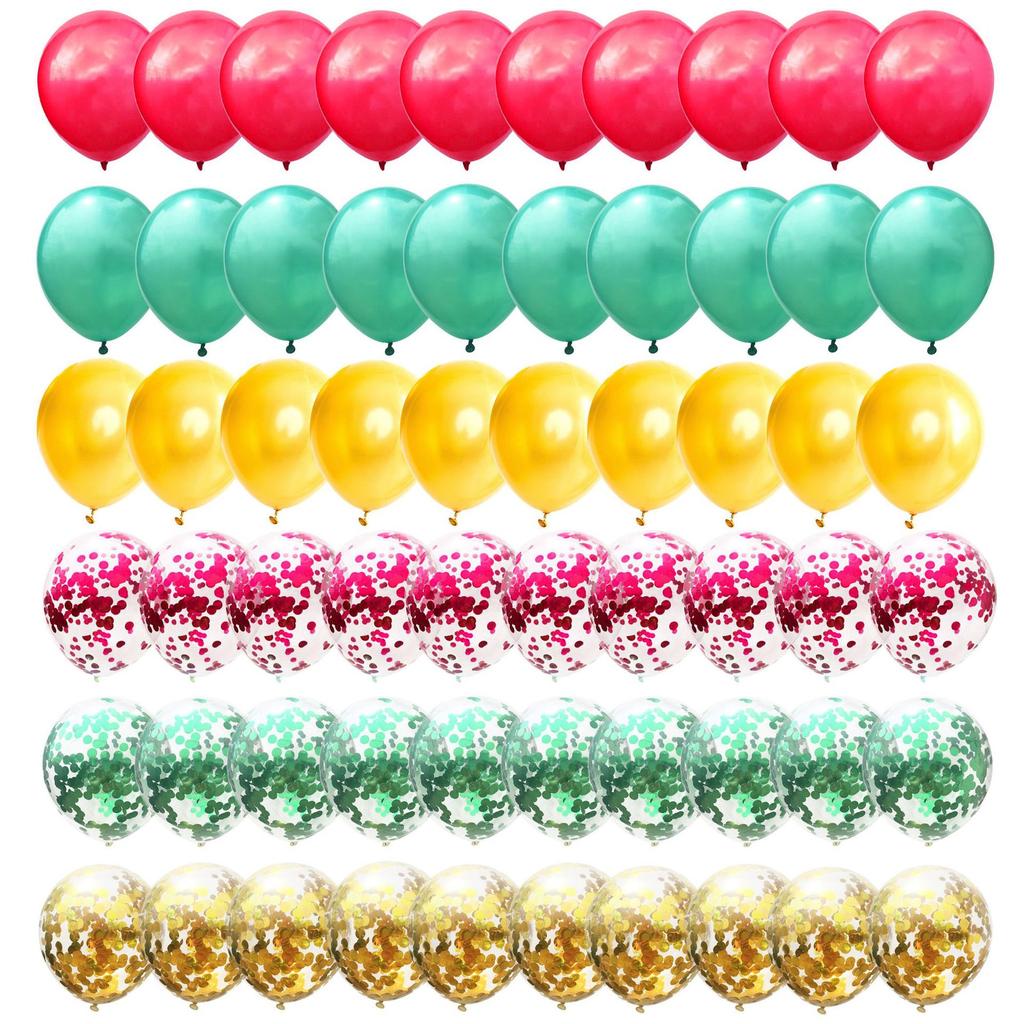 Buy Solid Color Latex Balloon 60 Sequin Balloon Set Combination ...