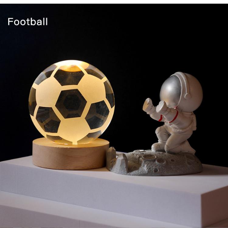 Cheap Crystal Ball Night Light Crystal Astronaut Planet Globe 3D Laser ...
