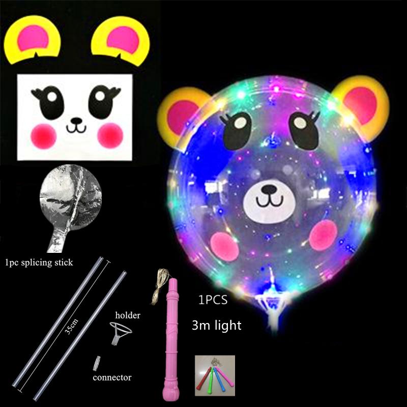 20inch LED Light Balloons with Animal Stickers Balloon Birthday Party ...