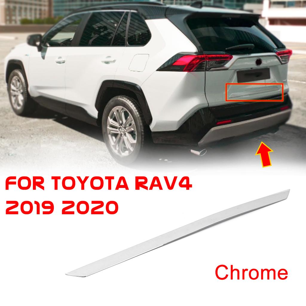 Buy ABS Chrome Rear Trunk Lid Licence Plate Under Trim For Toyota Rav4 ...