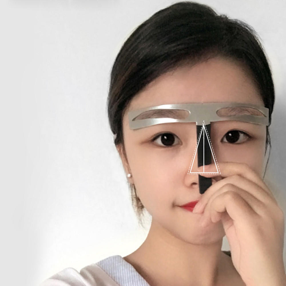 Buy 1Pcs T-shaped Positioning Makeup Permanent Eyebrow Balance Ruler ...