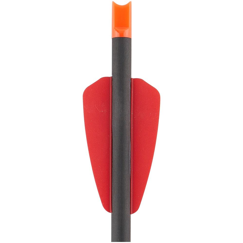 Buy 50pcs TPU Feathers Plastic Arrow Feathers Red/Orange/Black Fit ...