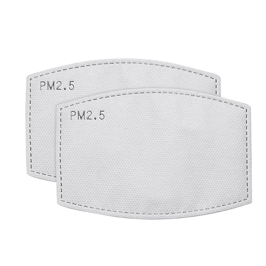 Buy 50Pcs PM2.5 Activated Carbon Filter Face Mask Breathing Insert ...