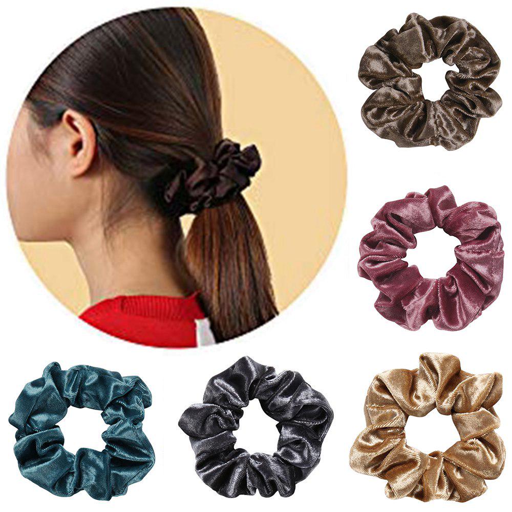 Buy Sweet Flannel Hair Rope Tie Hair Bands Women Elegant Elastic Hair ...