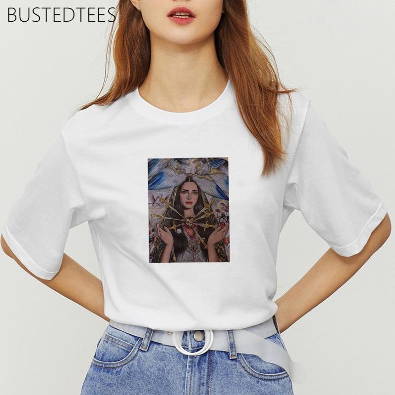 Buy Women'S Tshirt Art Oil Painting Girls Print Personity Female T ...