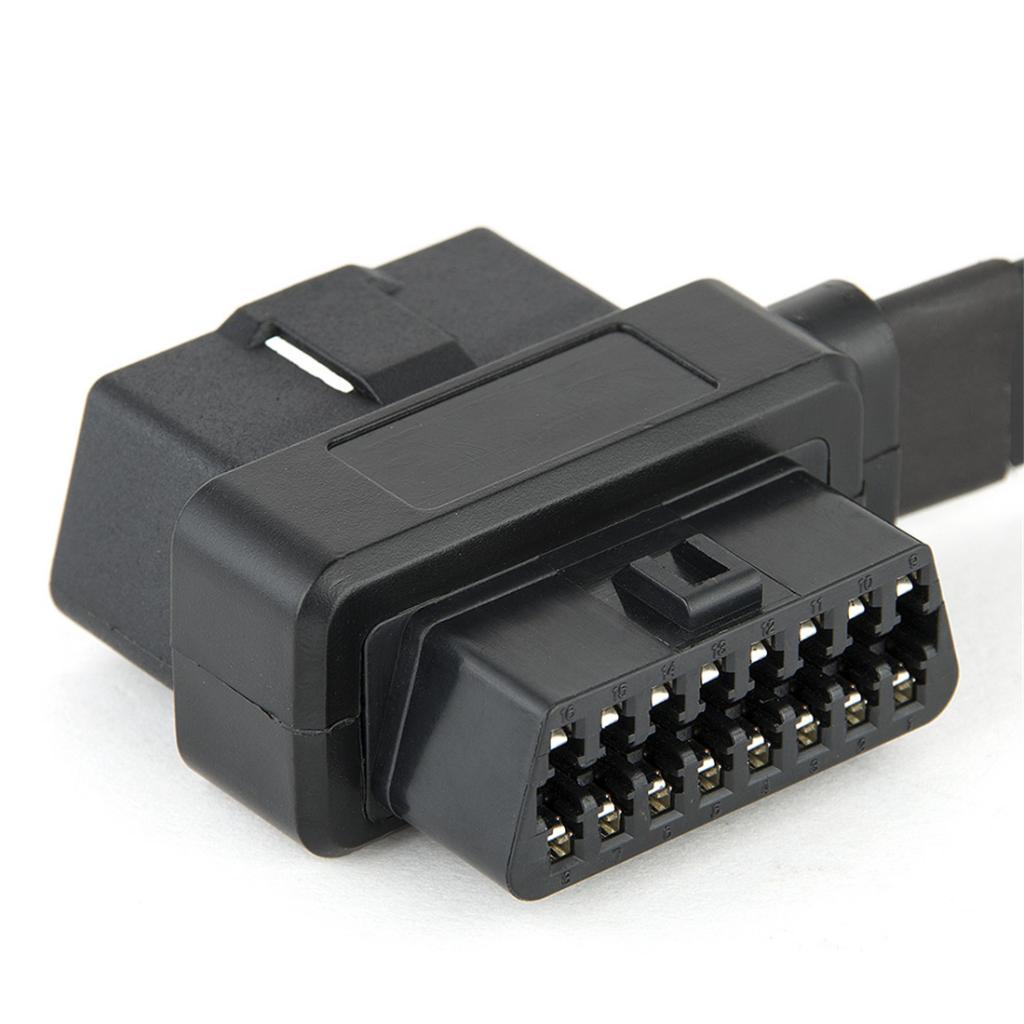 ODB II ODB2 16 Pin Splitter 1x Male to 2x Female Extension Cable ...