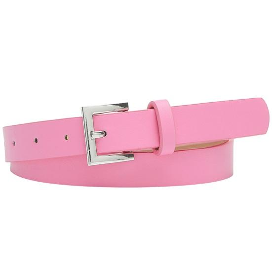 Cheap Women Simple Faux Leather Belt Solid Color Adjustable Multi Holes ...