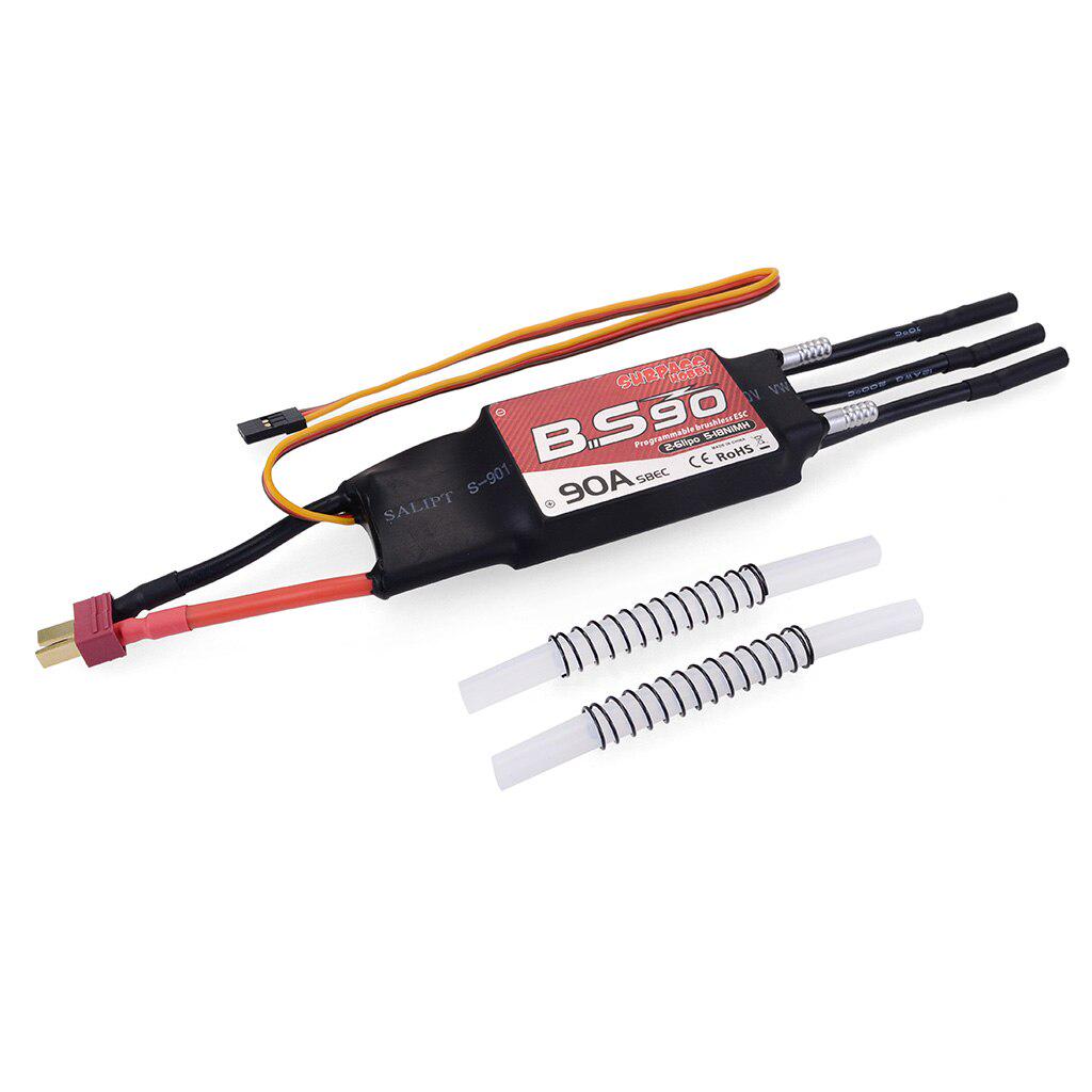 Waterproof 50A 70A 90A Boat Brushless ESC 2-6S BEC 5.5V/5A Programming ...