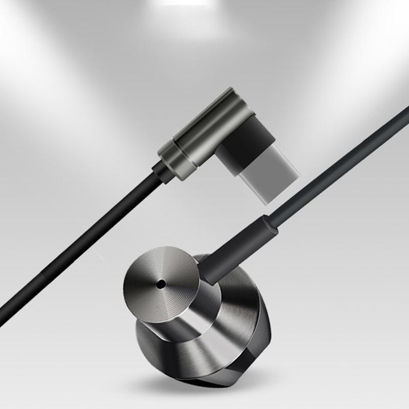 Buy L Shape Usb Type C Game Earphone Deep Bass Hifi Metal In-Ear ...
