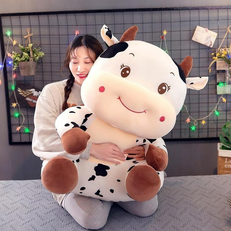 💰Köp billigt online Plush Toy Sitting Cow Doll Cow Pillow Cow Doll ...