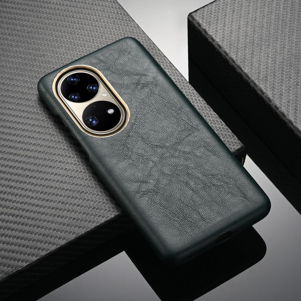 💰Kjøp Applicable To Huawei P50 Pro Lamb Leather Grain Mobile Phone Rear ...