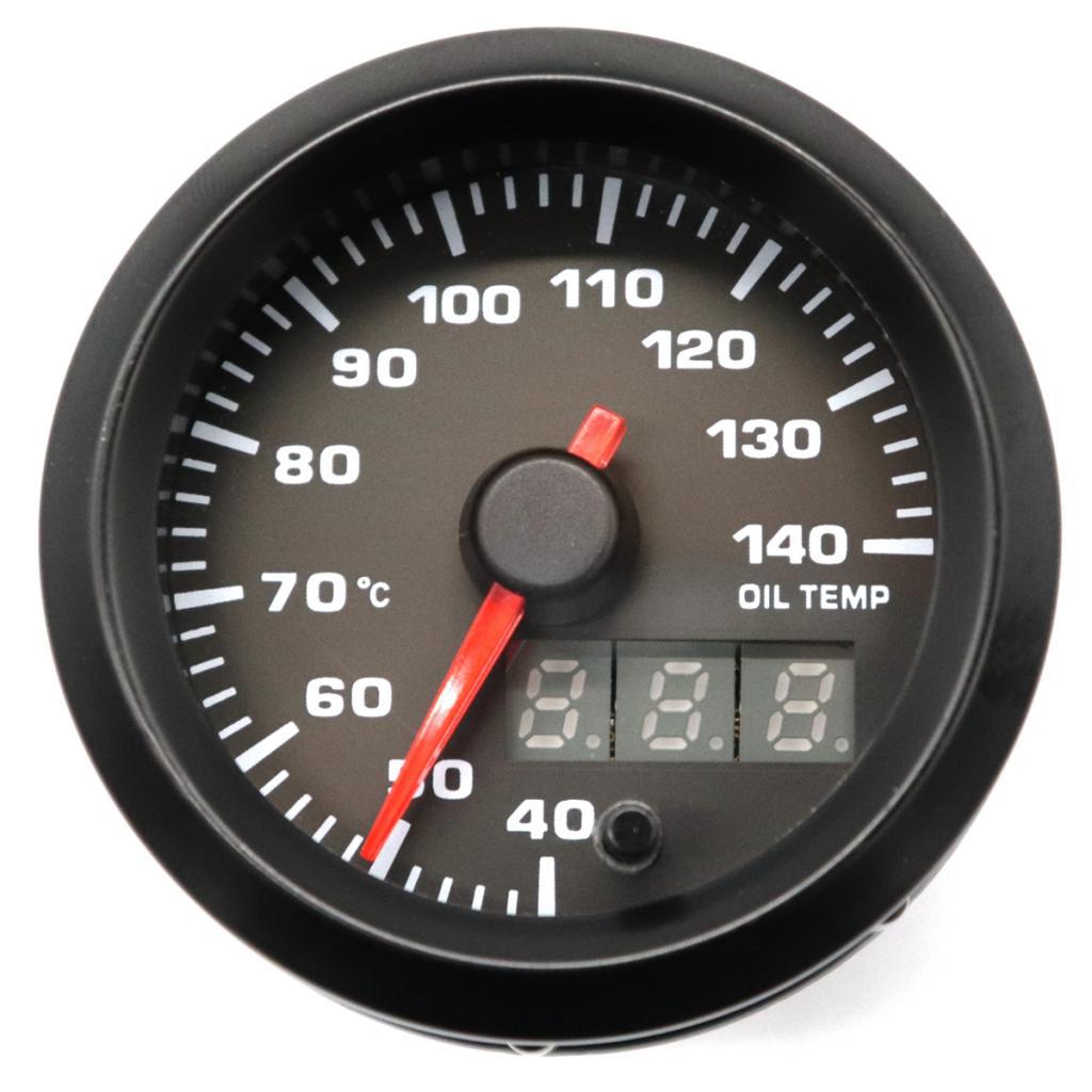 40140C Amber Light Oil Temperature Gauge Automobile meter with Sensor ...
