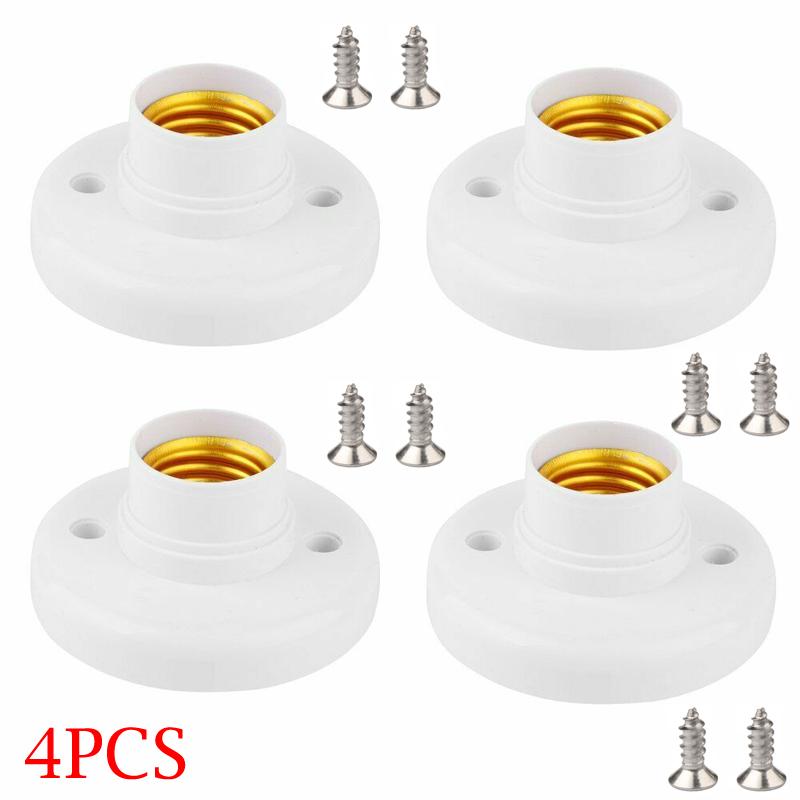 4Pcs Lamp Bayonet Screw Socke E27 Light Bulb Converter Adapter ...