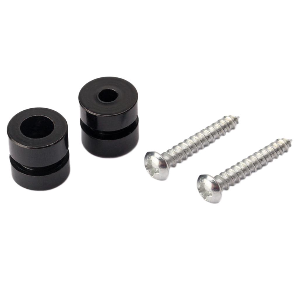 1 Pair Guitar Nonslip Strap Lock Buttons Marvel Buckle Base Black uygun ...