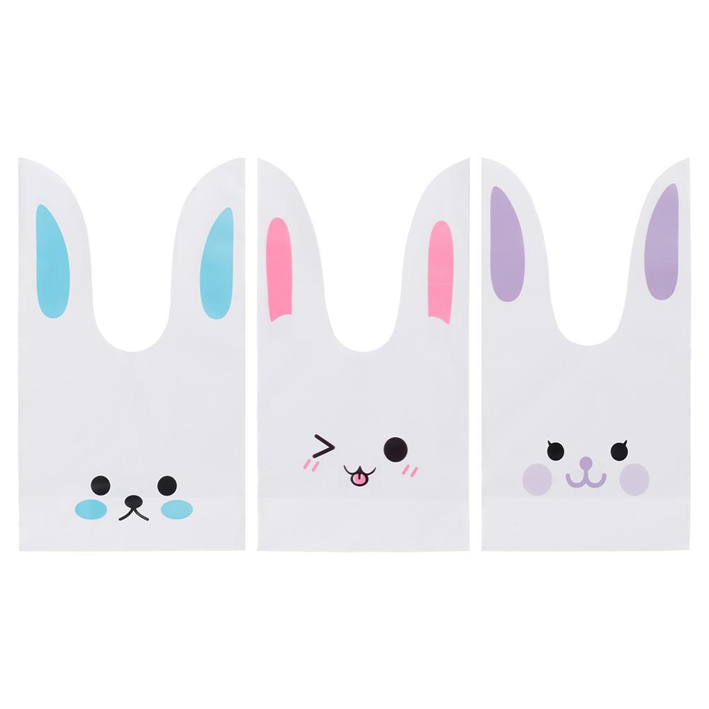 Cheap 50pcs/pack Rabbit Ear Bag Candy Dessert Biscuits Cookies Bakery ...