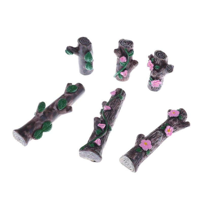 Buy Fairy Cherry Tree Tree Stump Garden Miniature Home Decor Crafts DIY ...