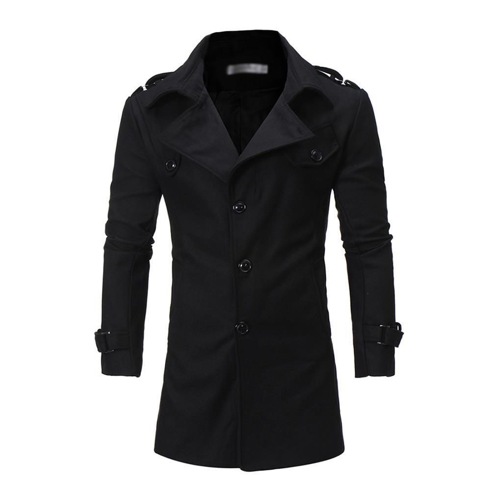 Buy Simple Jacket Casual Coat Men Fashion Tops Coat Long Sleeve Jacket ...
