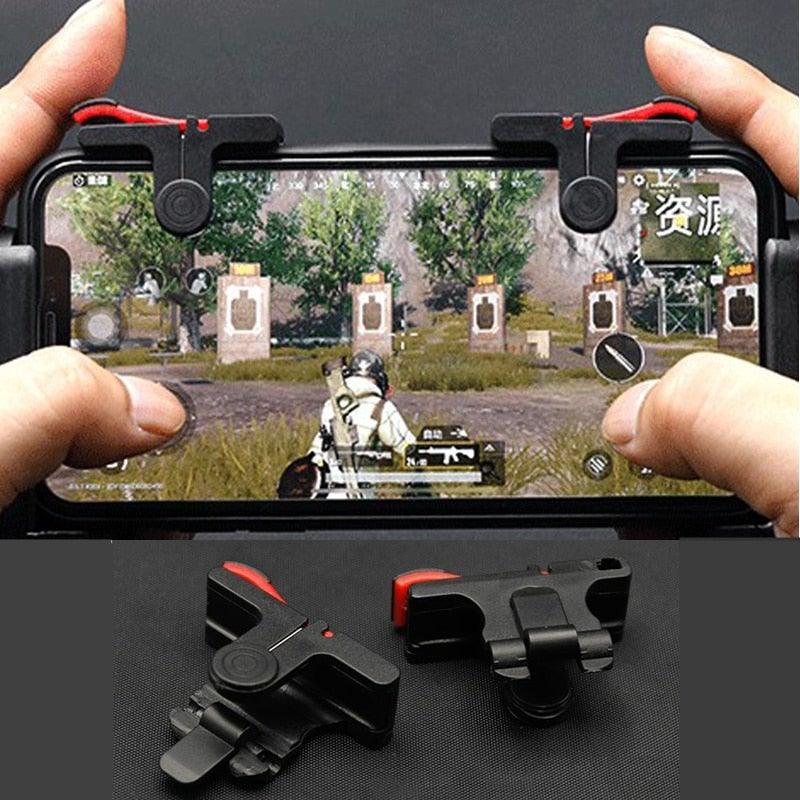 Buy 2Pcs Moible Phone Controller Gamepad Free Fire Trigger Game Pad ...