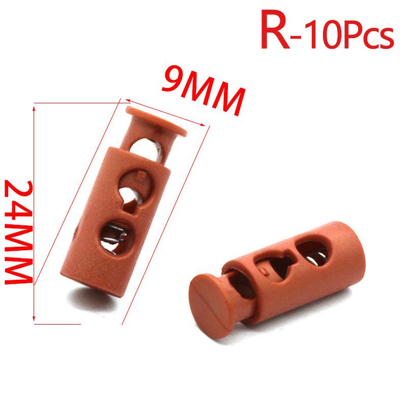 10pcs DIY 2 Holes Plastic Multicolor Rope Lock Clips Adjustment Buckle ...