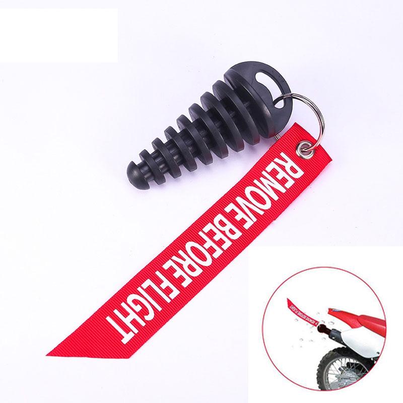 2Pcs/set Remove Before Flight Key Chains + Black Muffler Exhaust ...