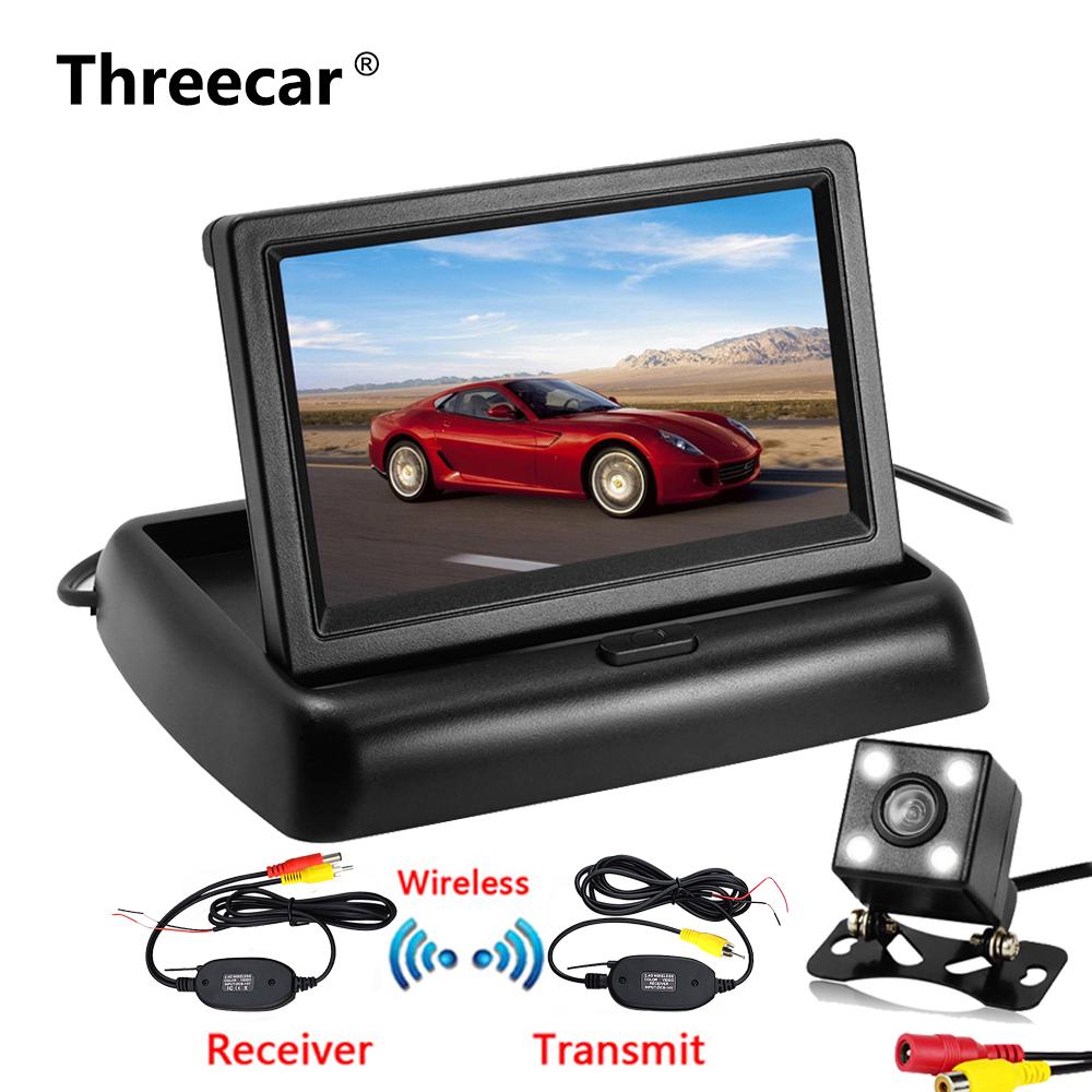 Buy 4.3 inch HD Foldable Car Rear View Monitor Reversing LCD TFT ...