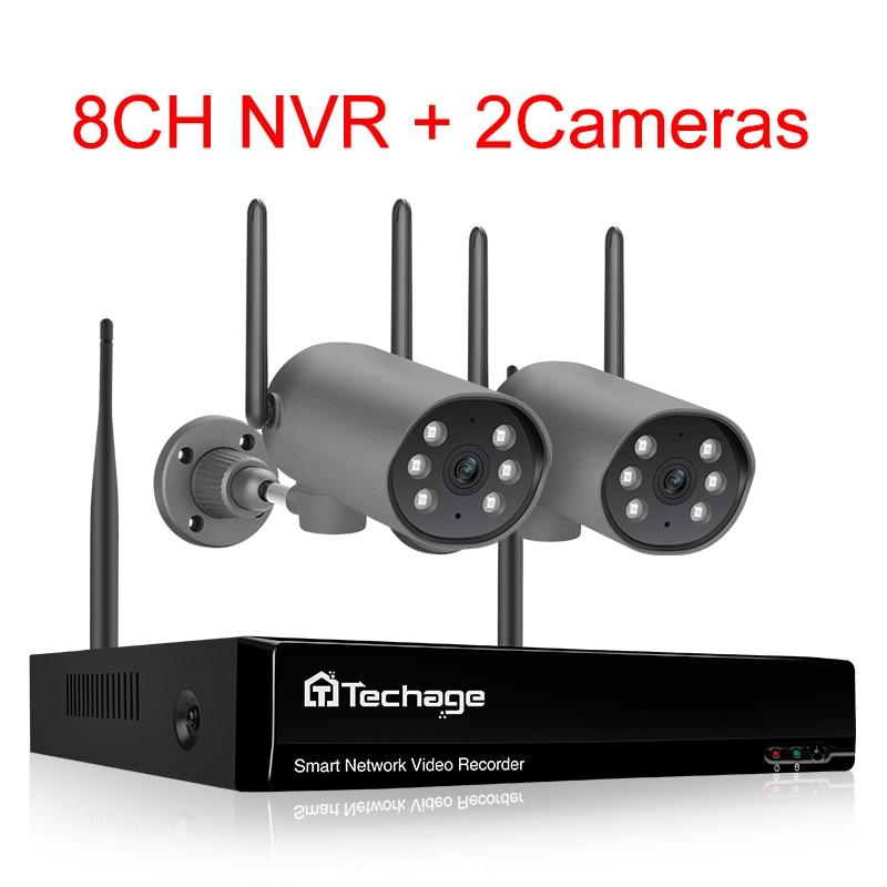 Buy Techage H.265 8CH 3MP Wireless Video Security Camera System Outdoor ...