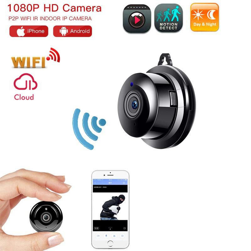 Buy WiFi Camera Mini Body Camera, Small Home Security Camera, 150° Wide ...
