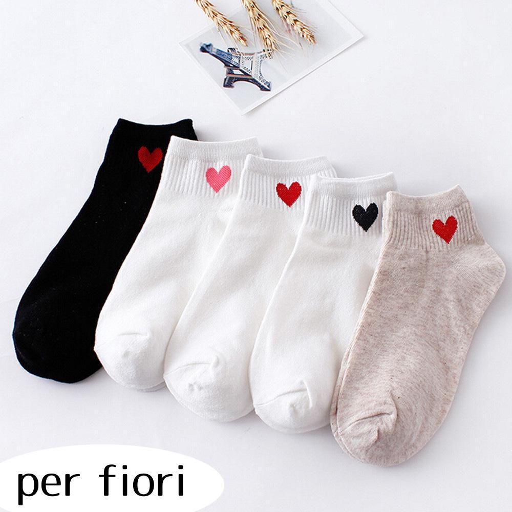 Buy Women Heart-Shaped Fashion Skateboard Sock Comfortable Socks at ...