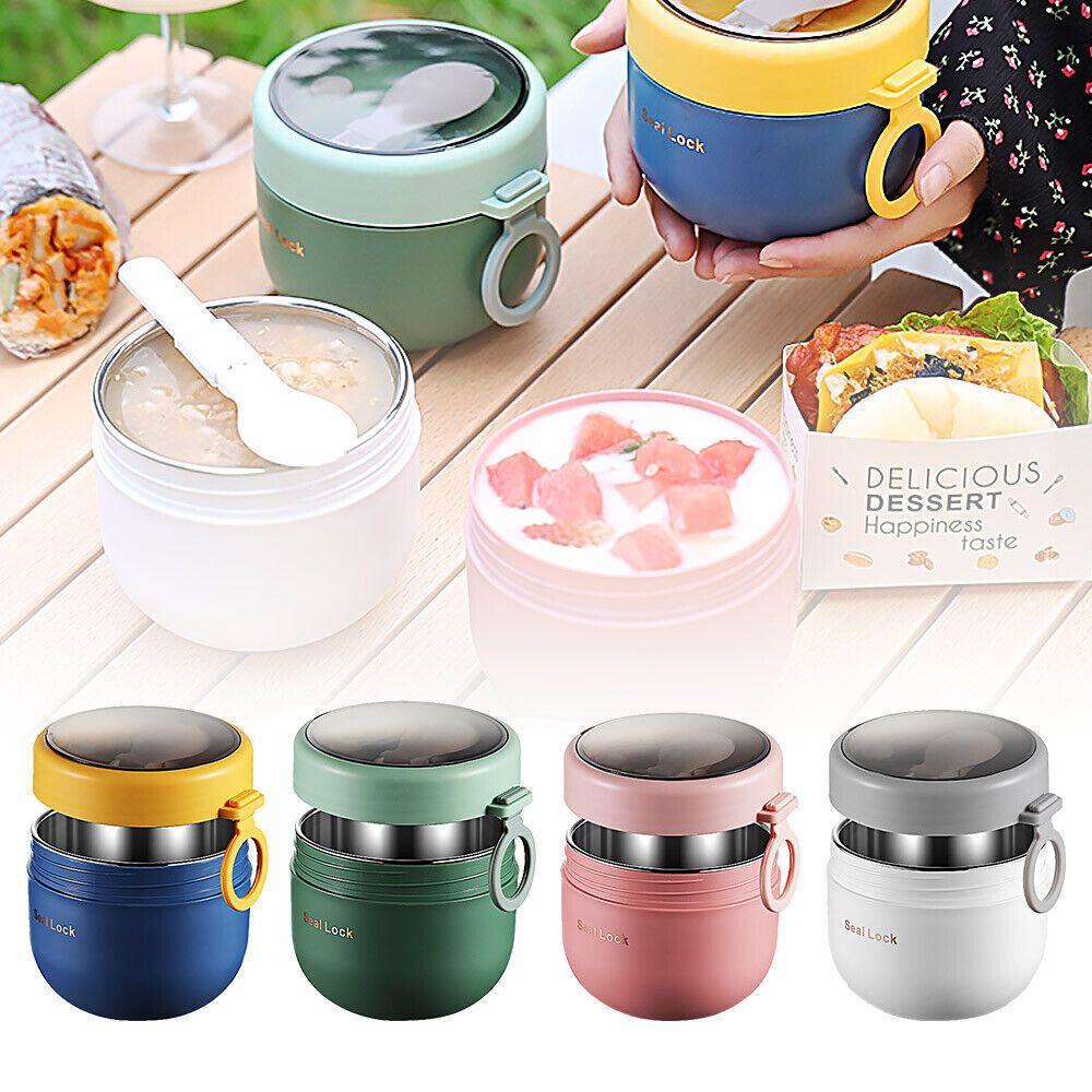Buy Stainless Steel Soup Cup With Spoon Vacuum Cup Food Flask Food ...