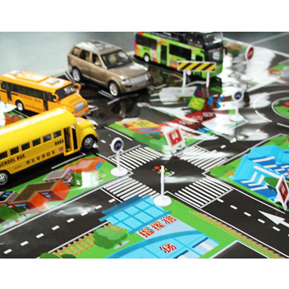 70*70cm Useful Simulate Traffic Road Street Scene Map PVC Kid Floor ...