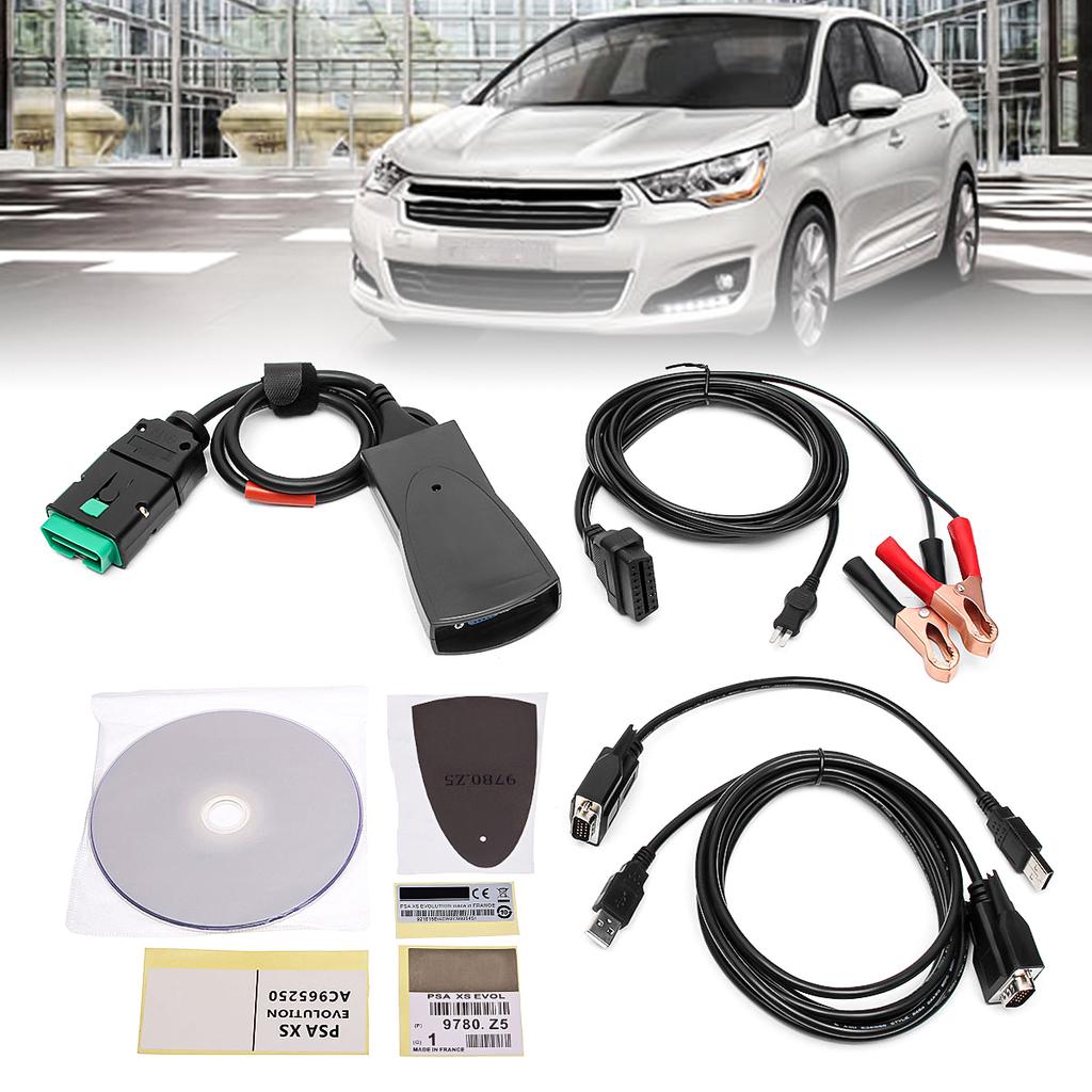 Outil de diagnostic Interface câble OBD2 Diagbox V7.83 puce complet ...