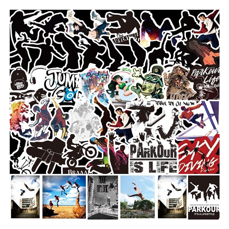 Buy 50PCs kids stickers Parkour Extreme Sports anime Stickers ...