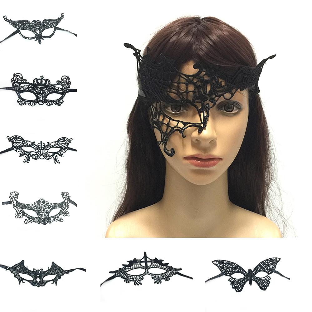 Buy Lasapel Sexy Women Black Lace Eye Face Mask Masquerade Party Ball ...
