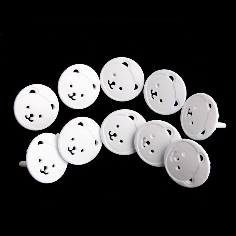 Buy 5/10Pcs Cute Bear Power Socket Cover Plugs Cover Child Baby Safety ...