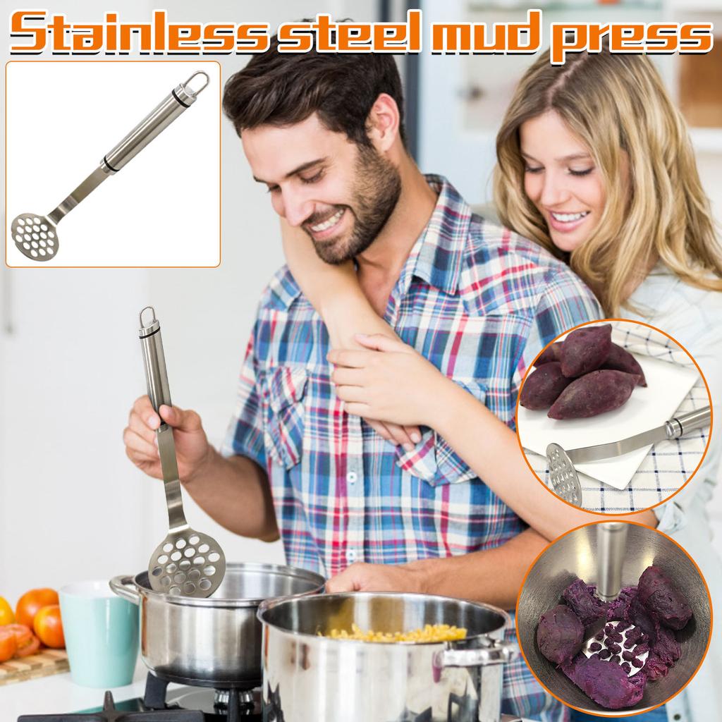 Cheap Stainless Steel Potato Mashers Garlic Mud Pressure Puree Tool | Joom