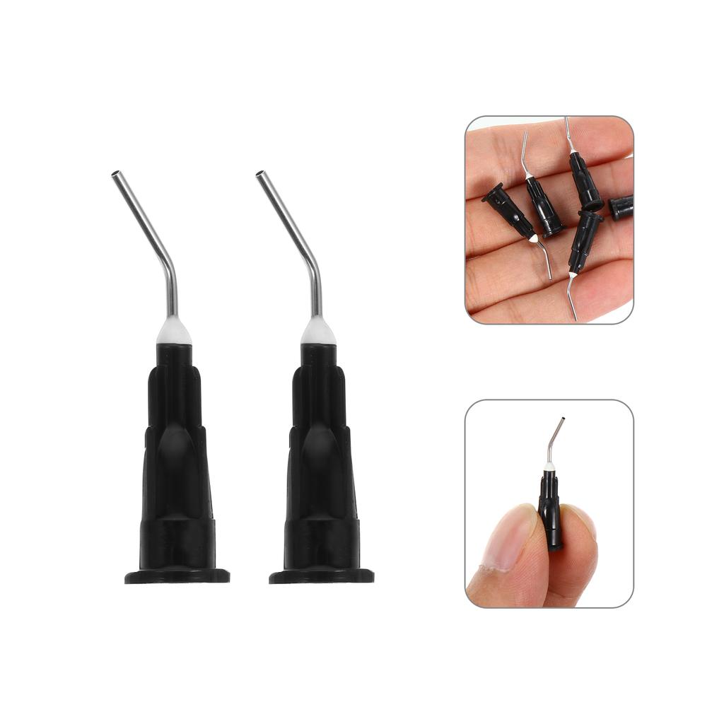 Buy 100pcs Pre-Bent Blunt Tip Dispensing Needles Injection Resin Refill ...