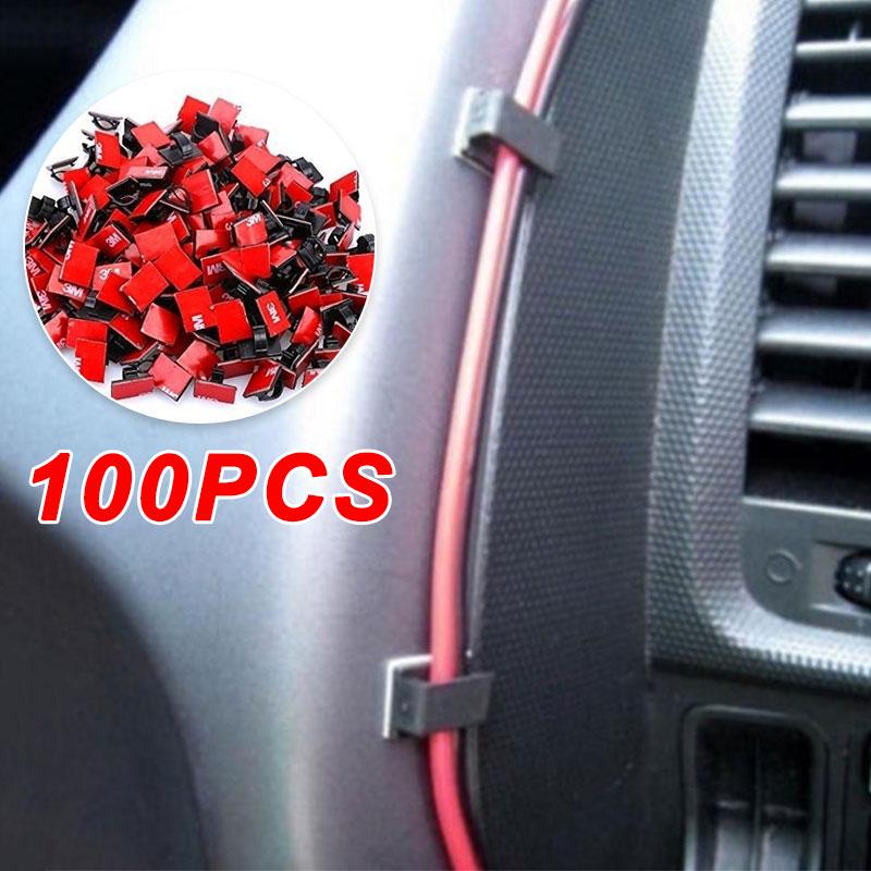 Buy Cable Clamps Sticky Cable Clamps Car Cable Organizer Cable Tie Tape ...