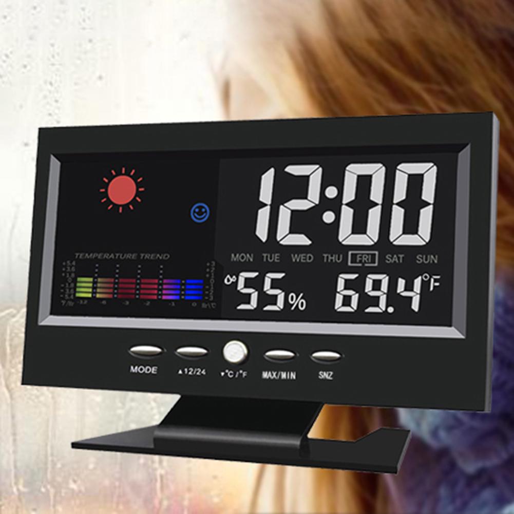 Buy LCD Color Screen Digital USB Temperature Humidity Time Date Display ...