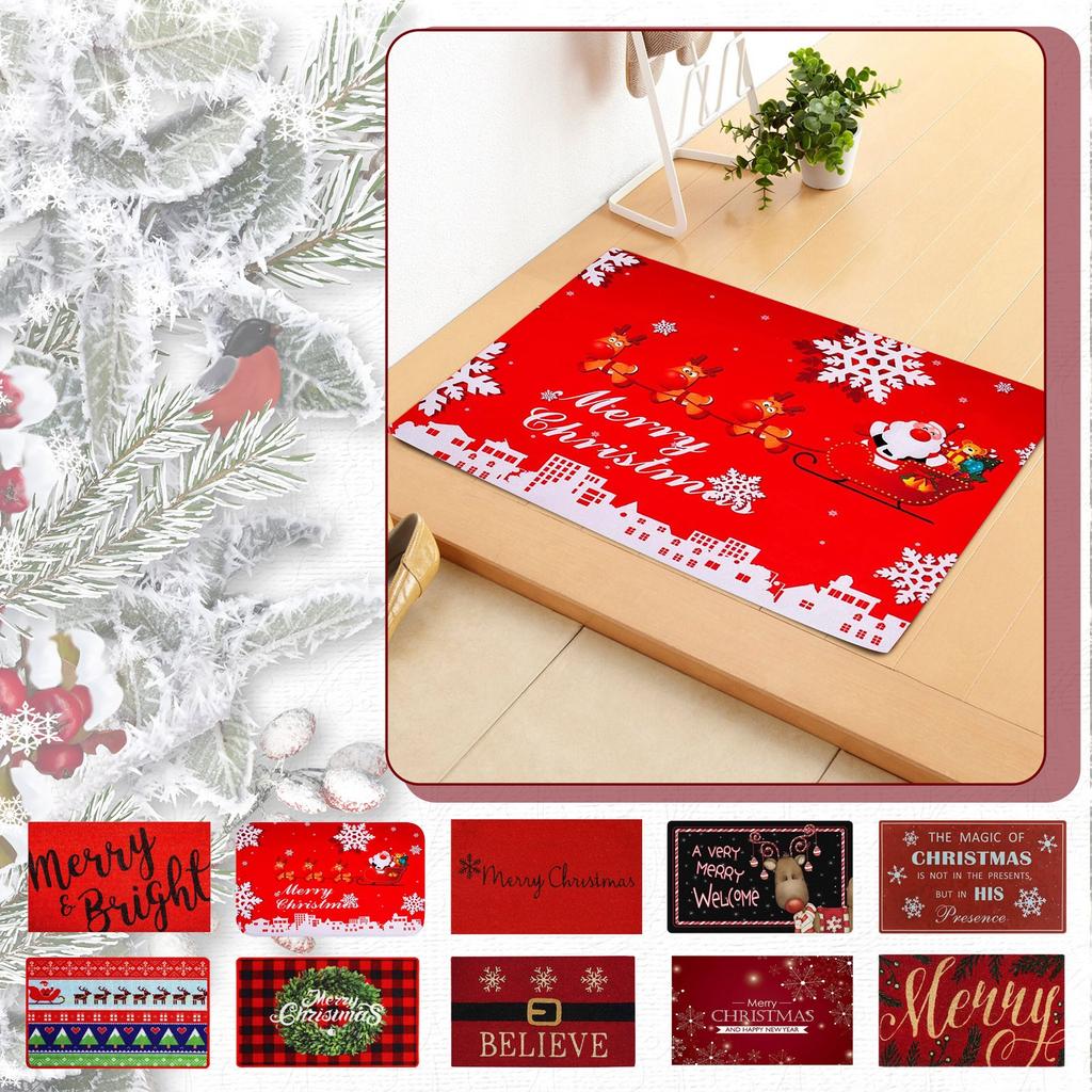Cheap Cartoon Christmas Letter Door Mat Kitchen Mat Bedroom Living Room ...