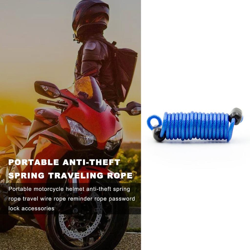 Buy SX Anti-Theft Spring Rope Wire Rope Reminder Rope Password Lock ...