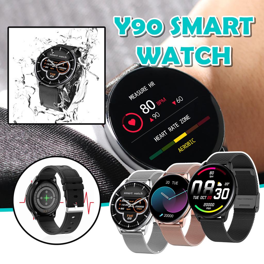 Cheap 2021 Y90 Smart Watch IP68 Waterproof Exercise Heart Rate ...