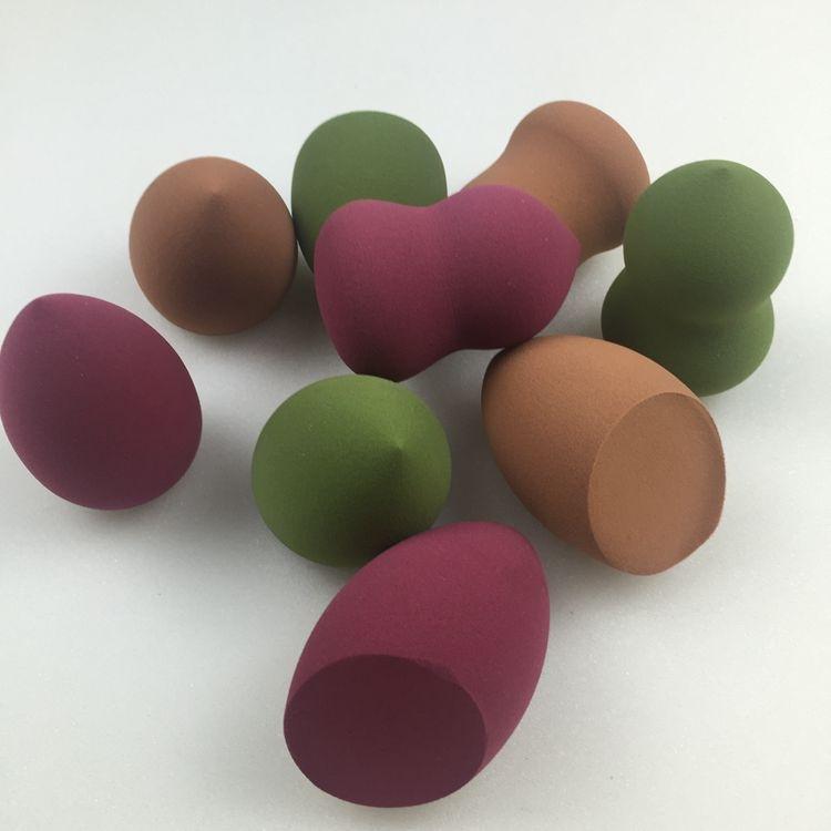 3pcs New Matcha Color Makeup Puff Sponge Water Droplets Gourd Beveled ...