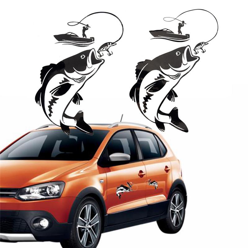 Buy Fish Decal Car Sticker Fishing Fisherman Hobby Fish Boat Sticker ...