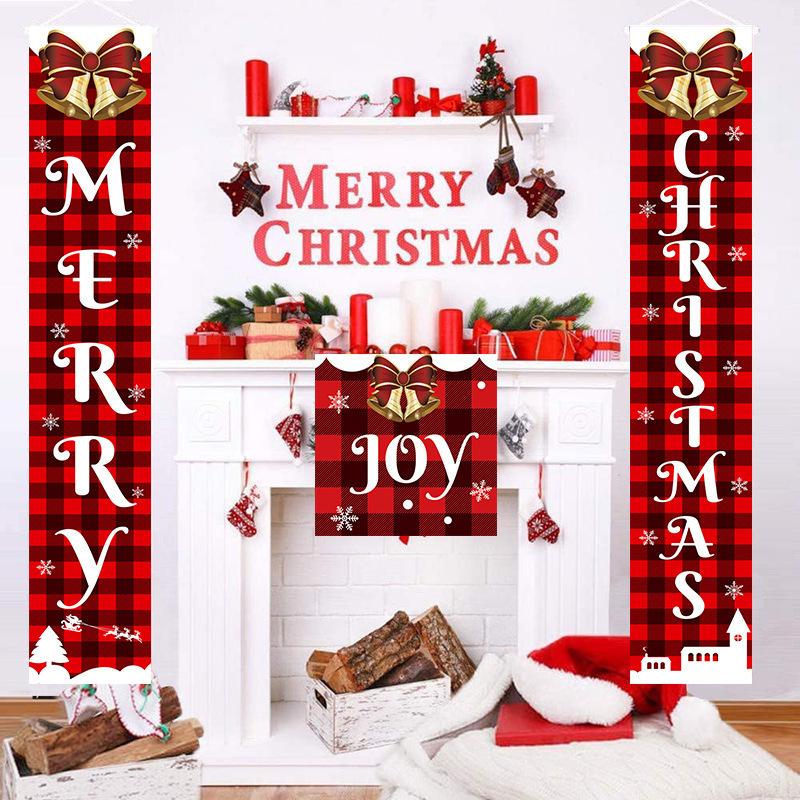 Buy 1pair 30x180cm Christmas Pendant Banner Outdoor Christmas ...