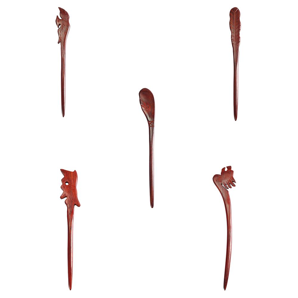 Cheap Hair Sticks Natural Handmade Carved Hair Clip Hair Pins | Joom