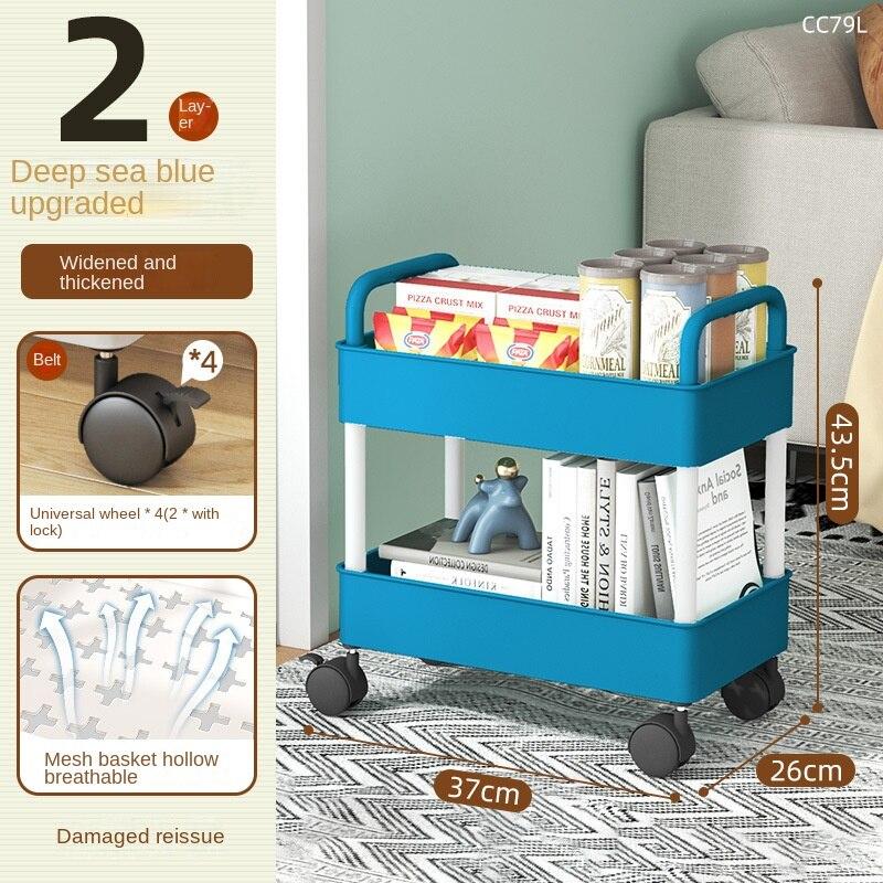 Cheap Small Cart Storage Rack, Floor Mounted, Multi-layer Kitchen ...