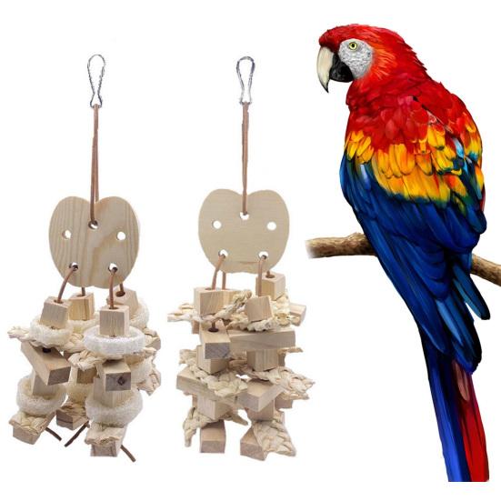 Satın alın Bird Chew Toy Block Weaving Sticks Interesting Wooden ...