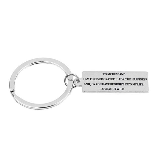 Engraved Couple Keychain Keyring Jewelry Accessories Ornaments ...