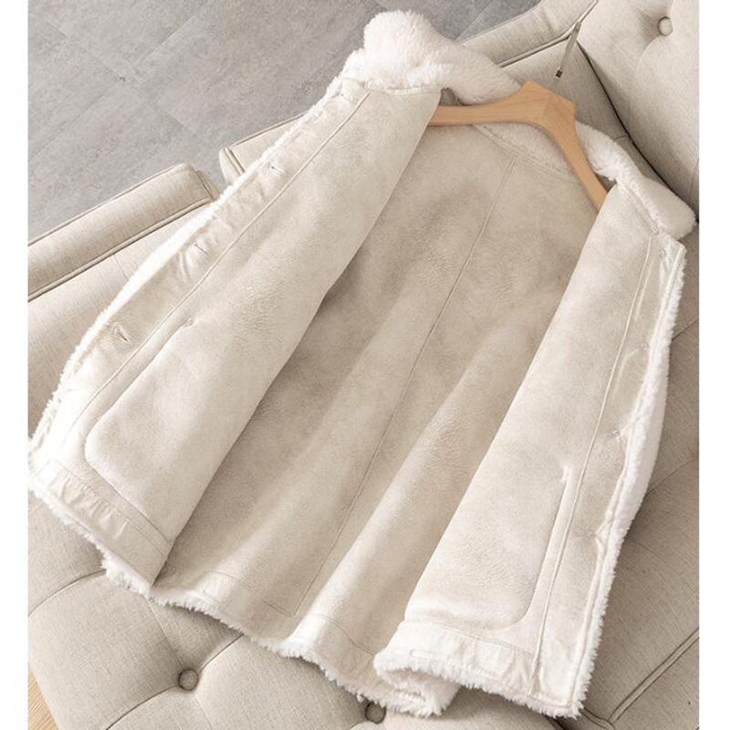 Buy Autumn and Winter Style Sheep Shearing Coat Women's Short Grain ...