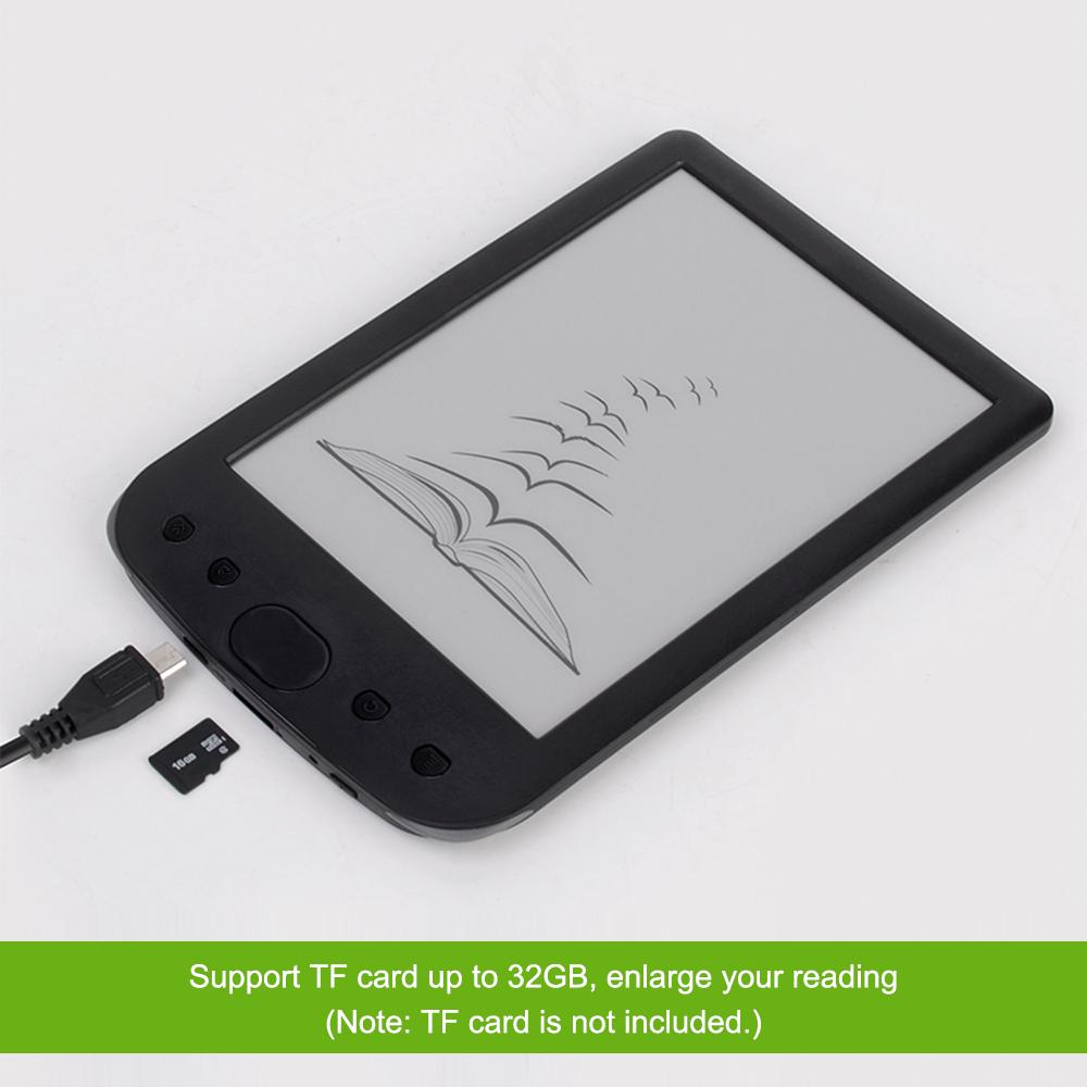 Buy 6 Inch e-Book Reader 800*600 Resolution E-Ink Screen Glare-free ...